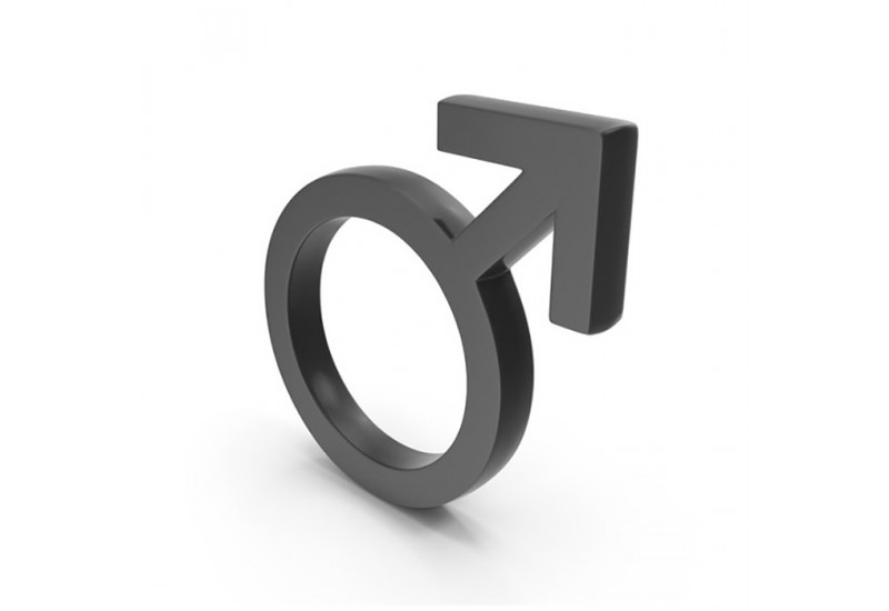 3D Plexiglas ♂ Mannelijk Symbool - Modern en Weerbestendig