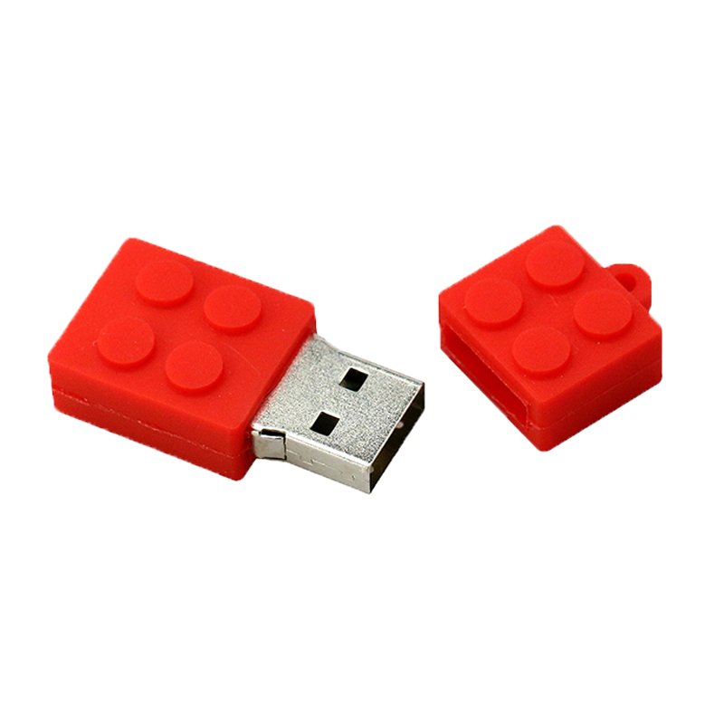Brick bouwsteen usb stick 16GB rood